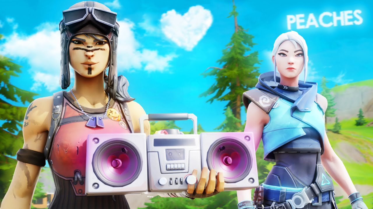 Stereo Hearts 💕 & Peaches 🍑 (Fortnite x Valorant Bday montage) - YouTube