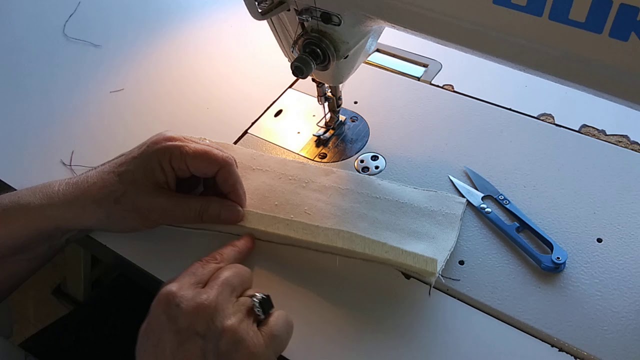 Plain seam with clean edges - YouTube