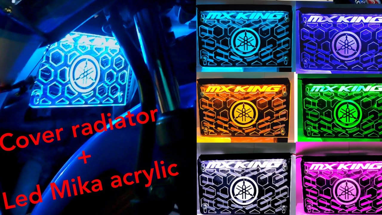 COVER RADIATOR MX KING + LED MIKA ACRYLIC - MODIFIKASI SIMPLE MX KING ...