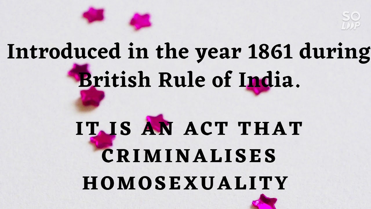 What is Section 377 in Indian Penal Code? - YouTube