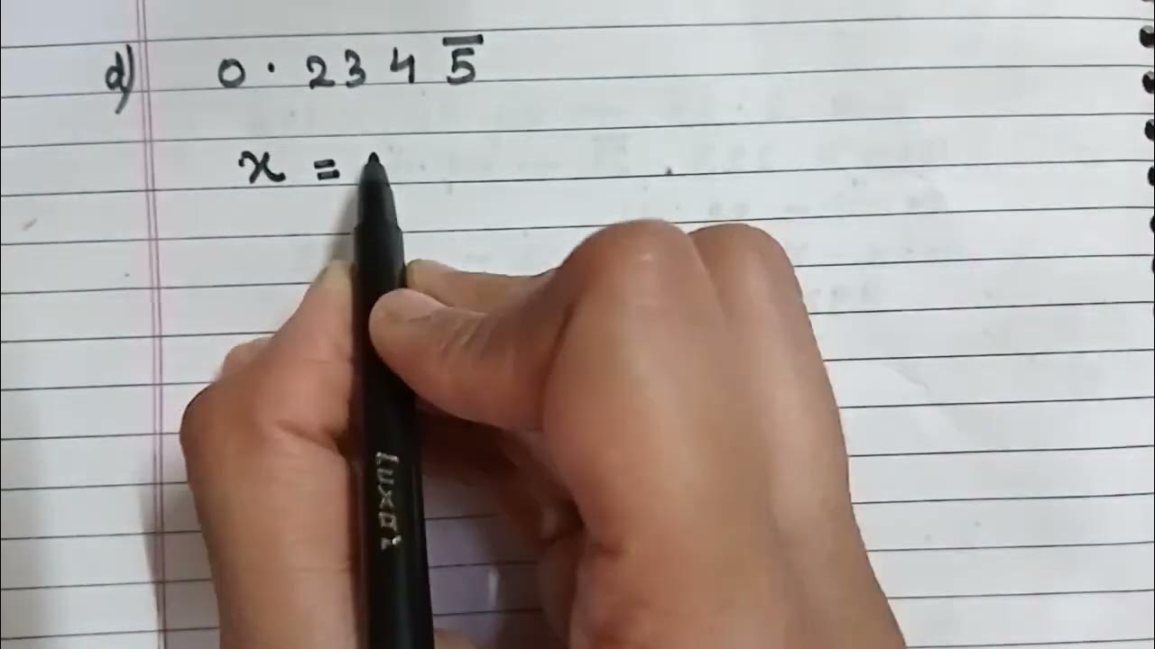 how to convert non-terminating repeating decimals into rational number part 2 - YouTube