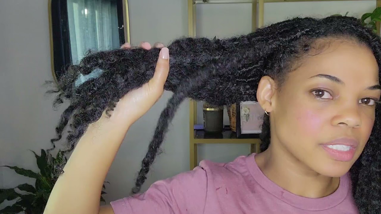 💮 JASMINE LOCS - maintenance video - *teen stage* faux locs w/ curly ...