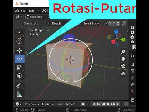 #Short: Blender, Transformasi Seleksi, Geser, Skala, Rotasi - YouTube