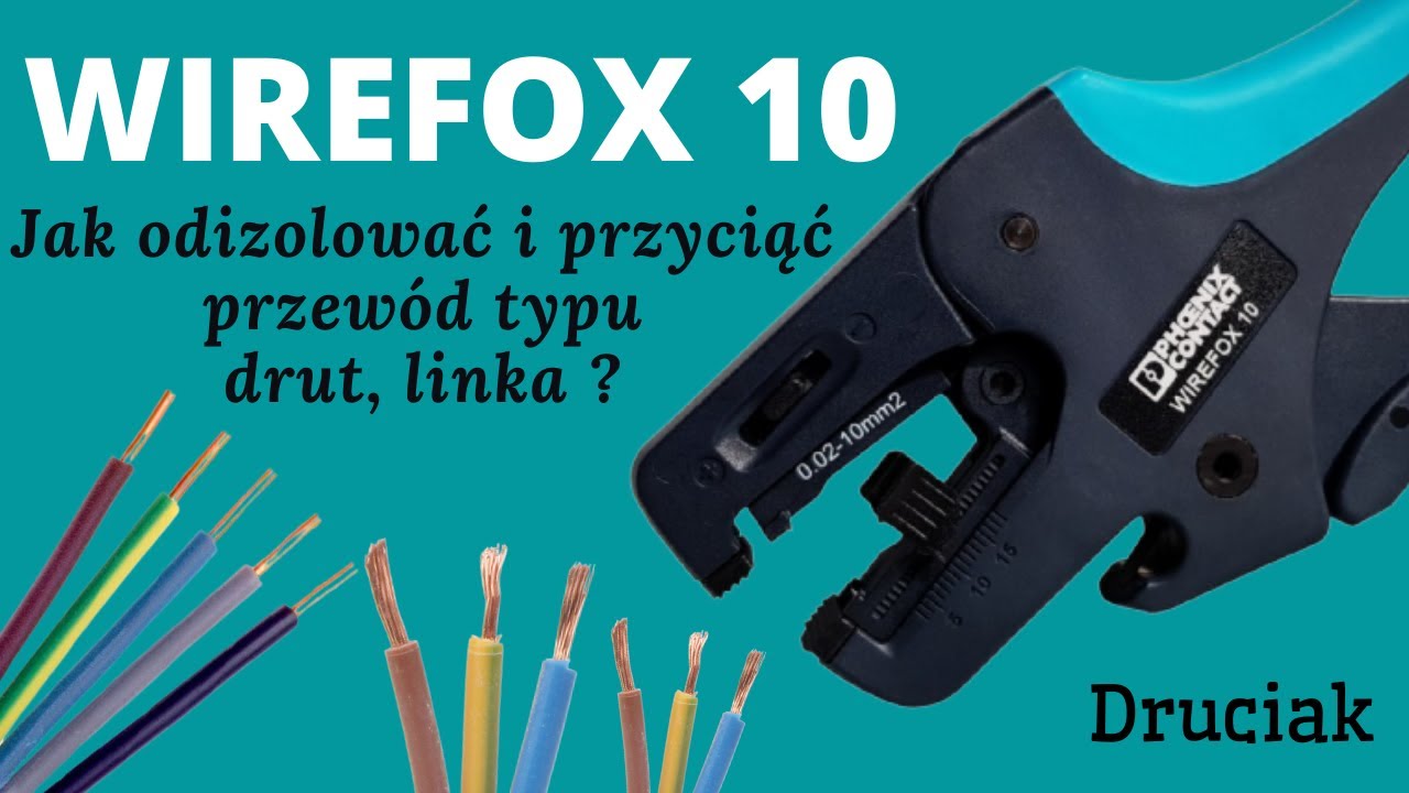 WIREFOX 10 Druciak ;-) szczypce do zdejmowania izolacji dla elektryka/Electrician's wire ...