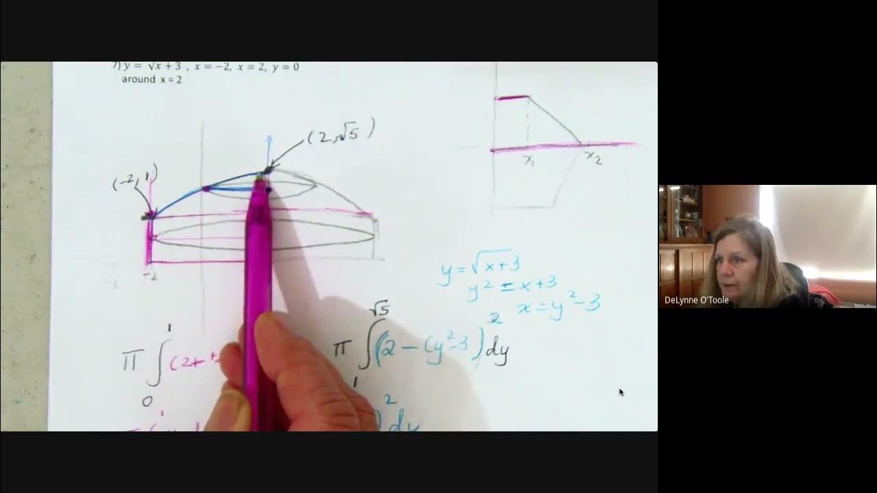 Volume using cross-sections - YouTube