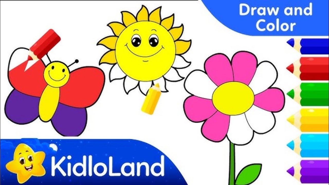 colouring club kidloland for kids/kids game guru - YouTube