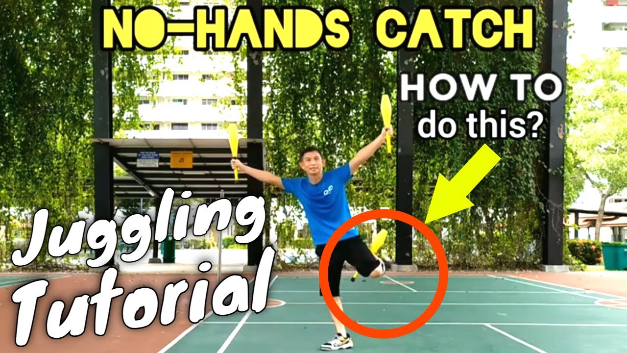 No Hands Catch - Juggling Tutorial - YouTube