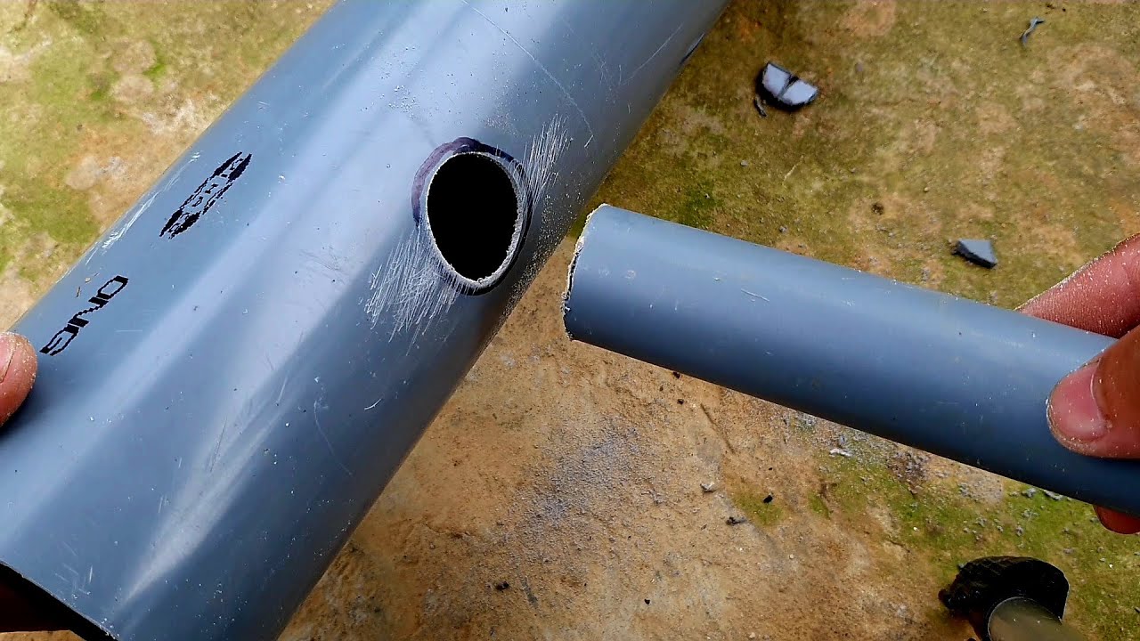 Cách Cấy Ghép Ống Nước PVC Tạo Nhánh T Thu Nhỏ Mà Không Cần Mua T # pvc ...