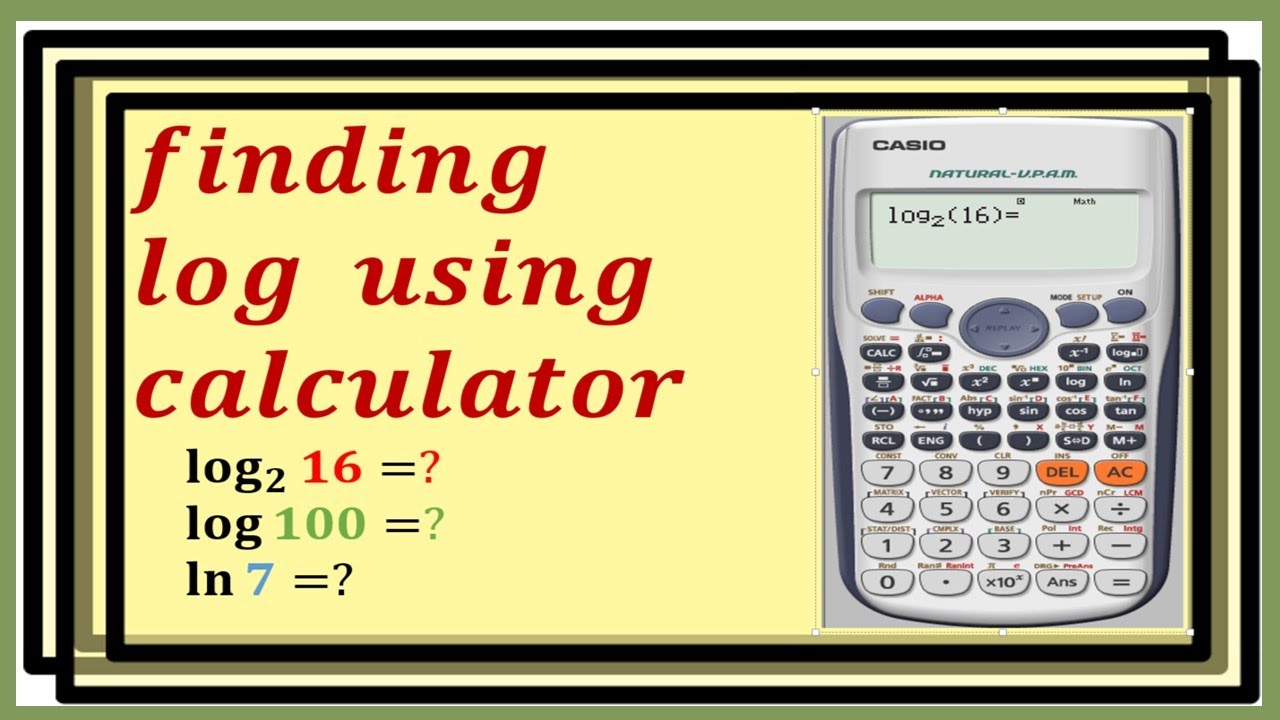 Finding Log Using Calculator YouTube Finding Log Using Calculator YouTube