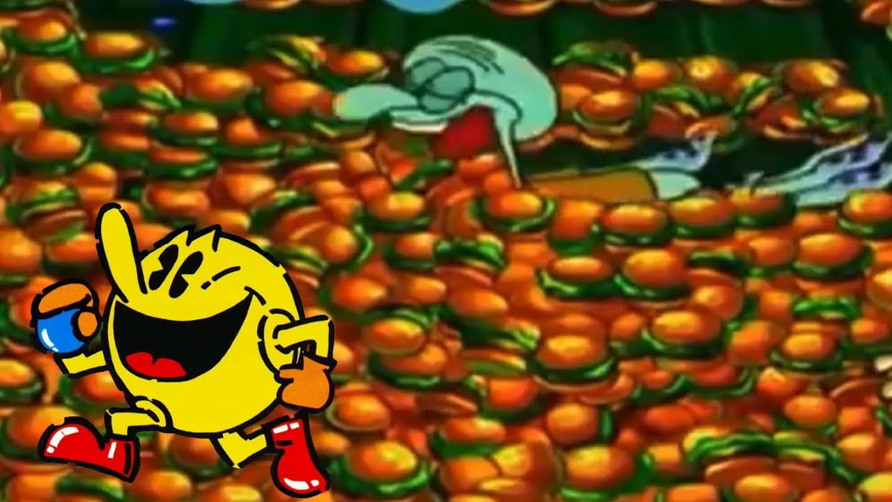 Pac-man Characters Portrayed By SpongeBob - YouTube