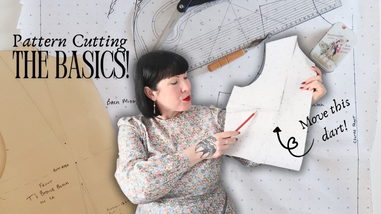 Pattern Cutting ~ The Basics ~ Start Drafting your own Sewing Patterns! - YouTube