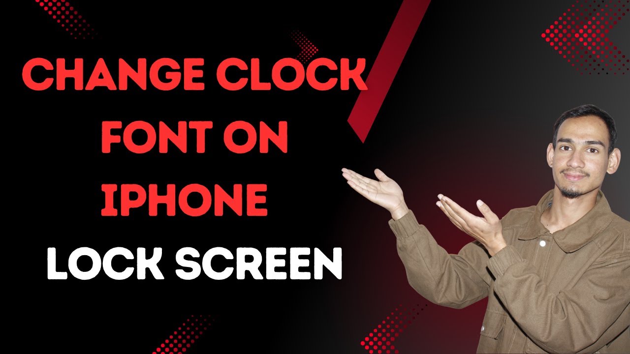 iPhone Tutorial: Customize Lock Screen Clock Font Easily // Here's How ...
