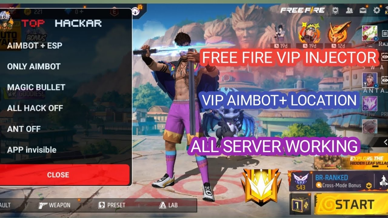 Ff Rank Working Injector Hack 👿 Auto Headshot Panel 100% Anti Blacklist ...