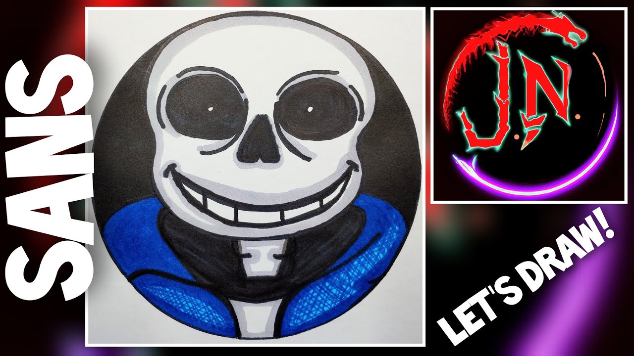 Master the Art of Drawing Sans from Undertale! #LetsDraw #LearnToDraw # ...