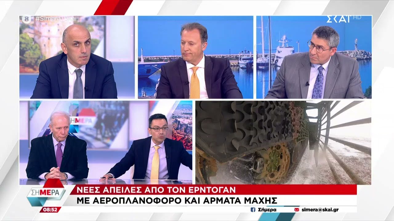 Νέες απειλές από τον Ερντογάν με αεροπλανοφόρο και άρματα μάχης ...