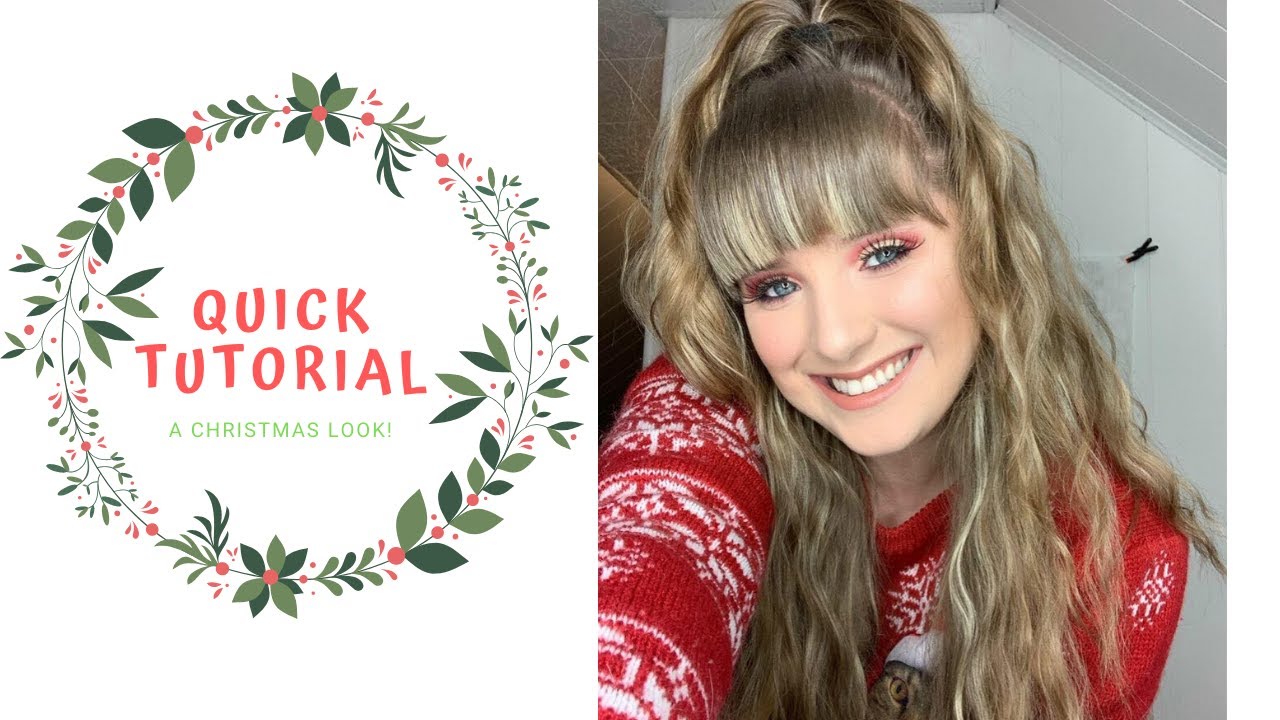 Quick Tutorial for a Christmas look!! | Miranda Myers - YouTube