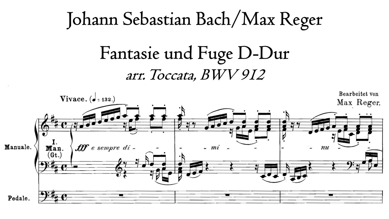 Bach/Reger - Fantasie und Fuge D-Dur (arr. BWV 912) - Anton Doornhein ...