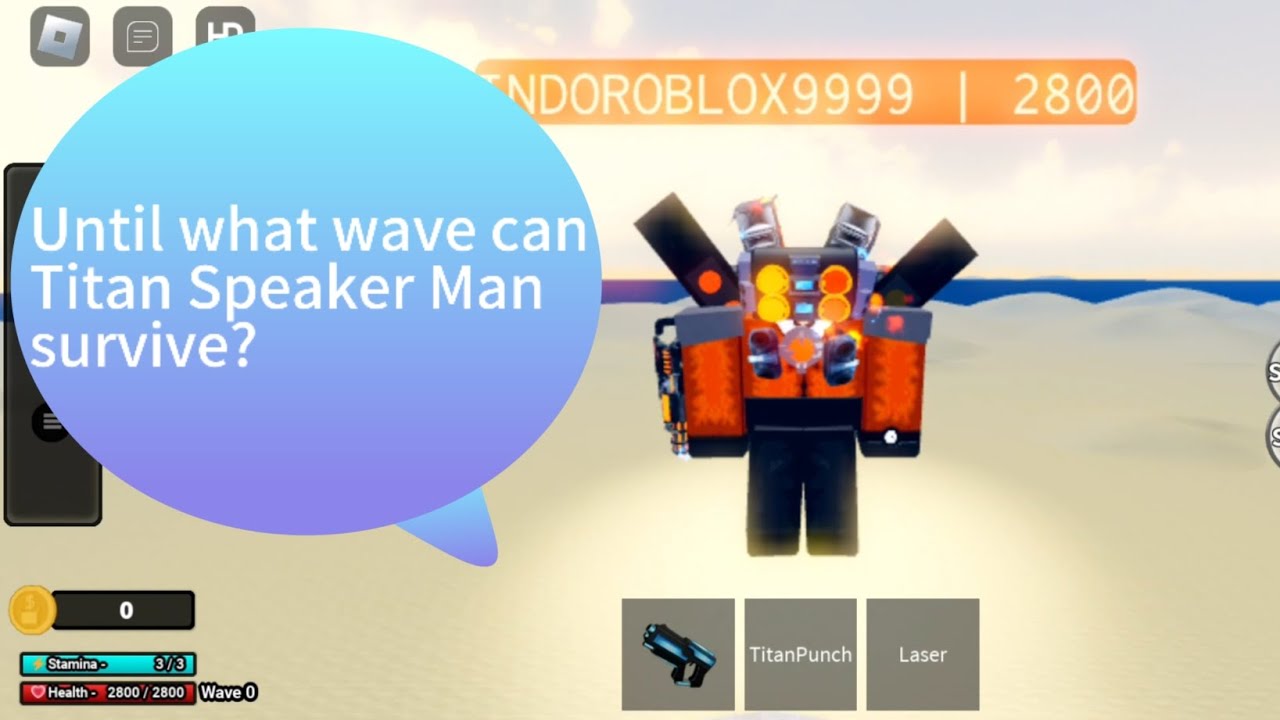 Until what wave can Titan Speaker Man survive?|superbox siege defense ...