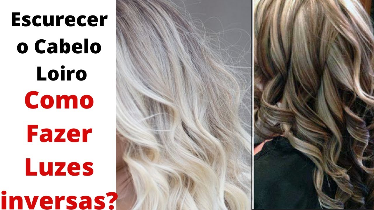 Mechas Inversas Em Cabelo Loiro-Como Fazer? Como Escurecer Um Pouco O ...