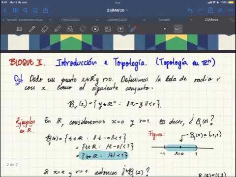 Cálculo III - B2: Clase 1 (Introducción a la Topología en R^n) - YouTube