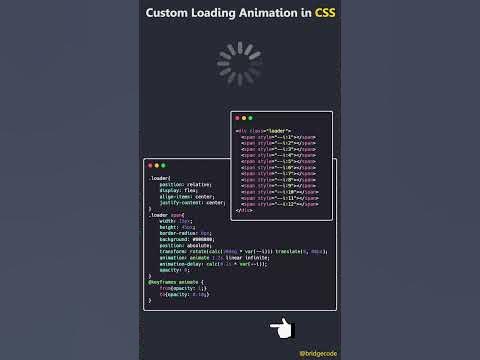 Custom Loading Animation in CSS - YouTube