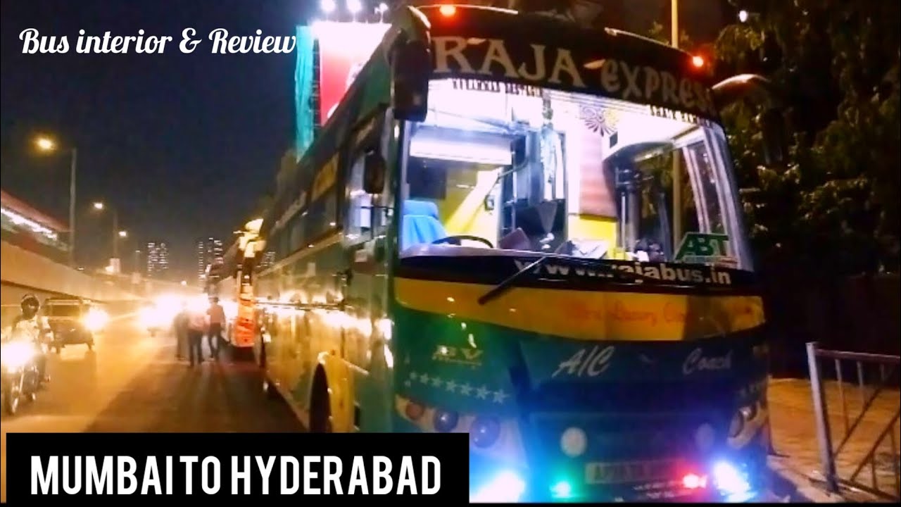 Mumbai To Hyderabad !!Bus Interior and Review !! Raja Express !! AC ...