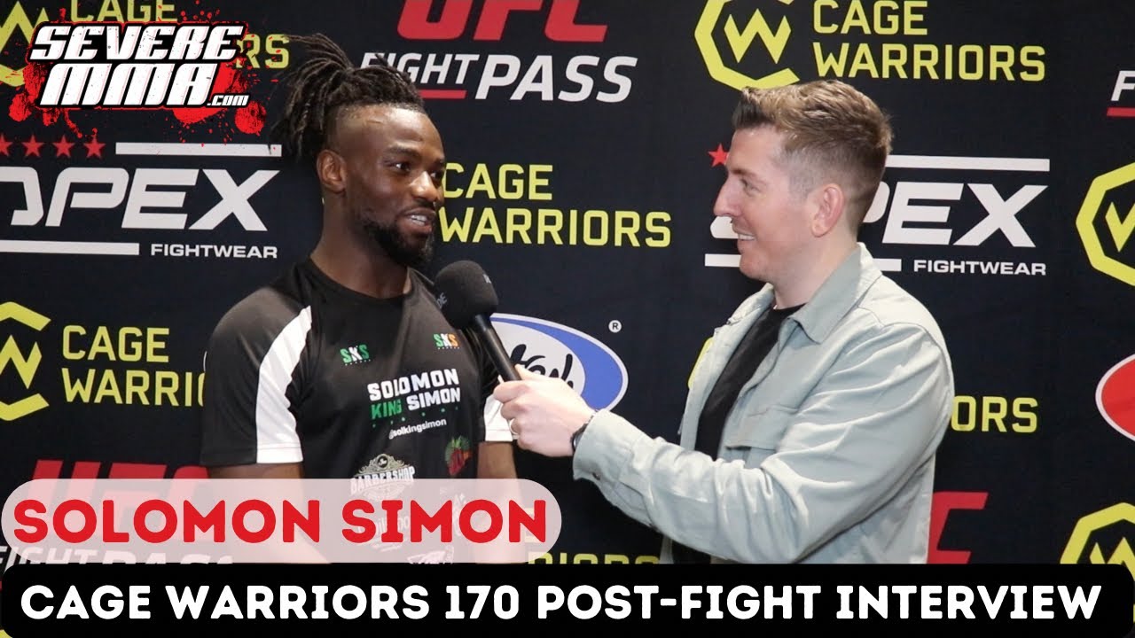 Solomon Simon Cage Warriors 170 Post-Fight Interview - YouTube