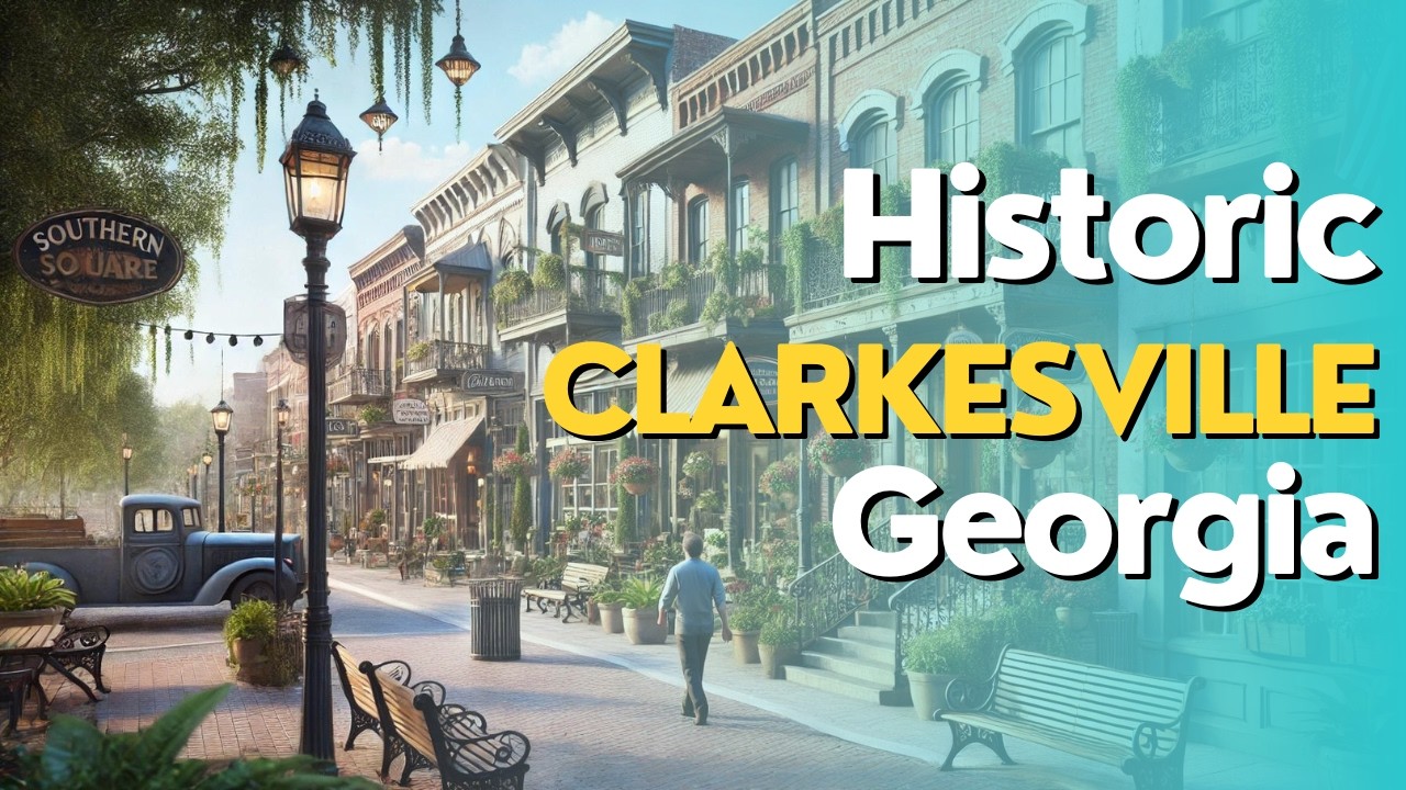 Historic Clarkesville Unveiled: A Walking Tour of Town Square! - YouTube