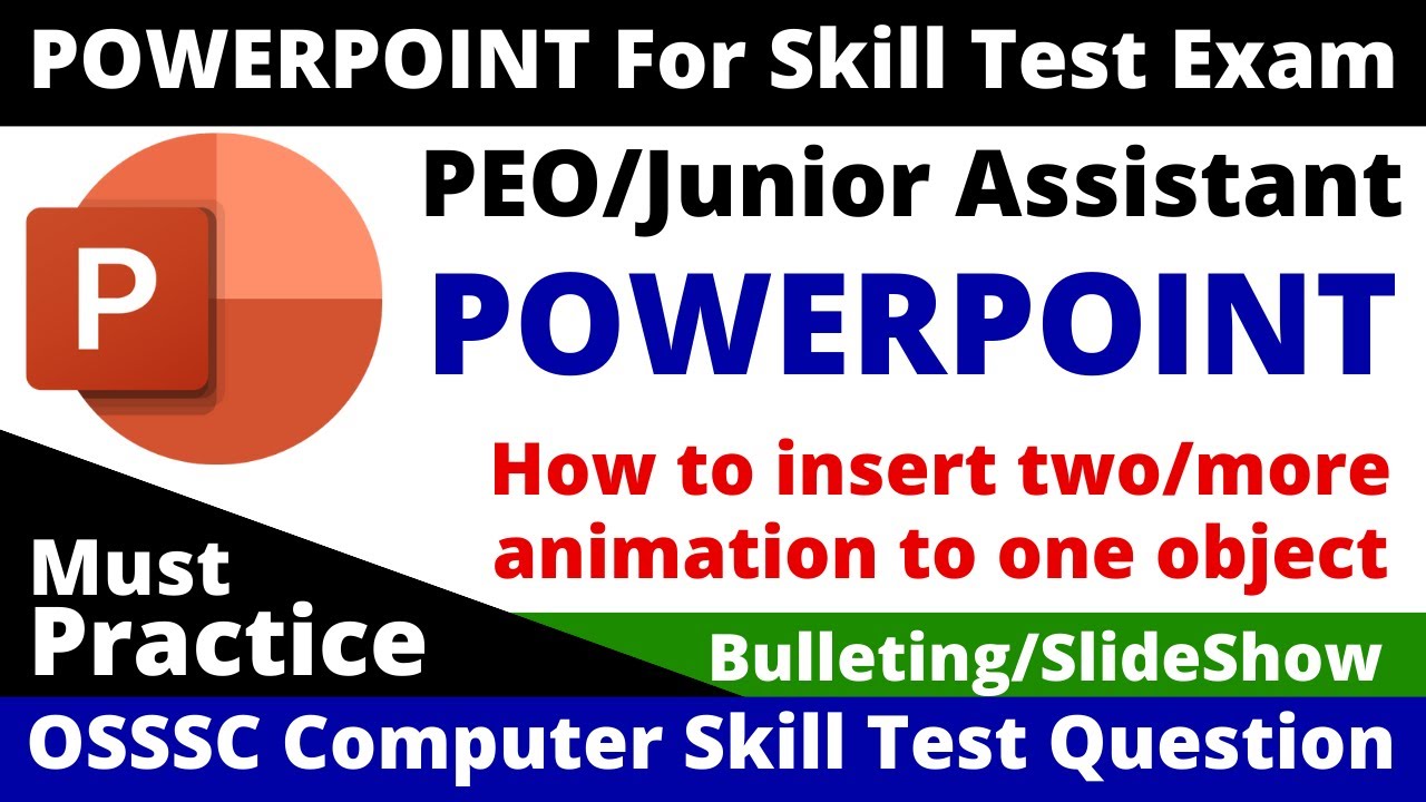 Computer Skill Test for PEO Exam 2023 Odisha || Osssc computer skill ...