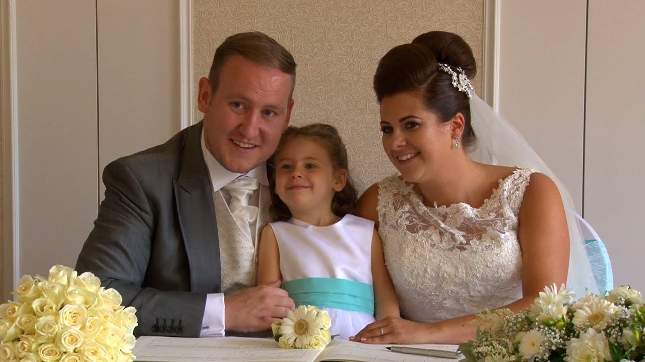 Claire and Dan Lovejoy - Highlights of their wedding day - YouTube
