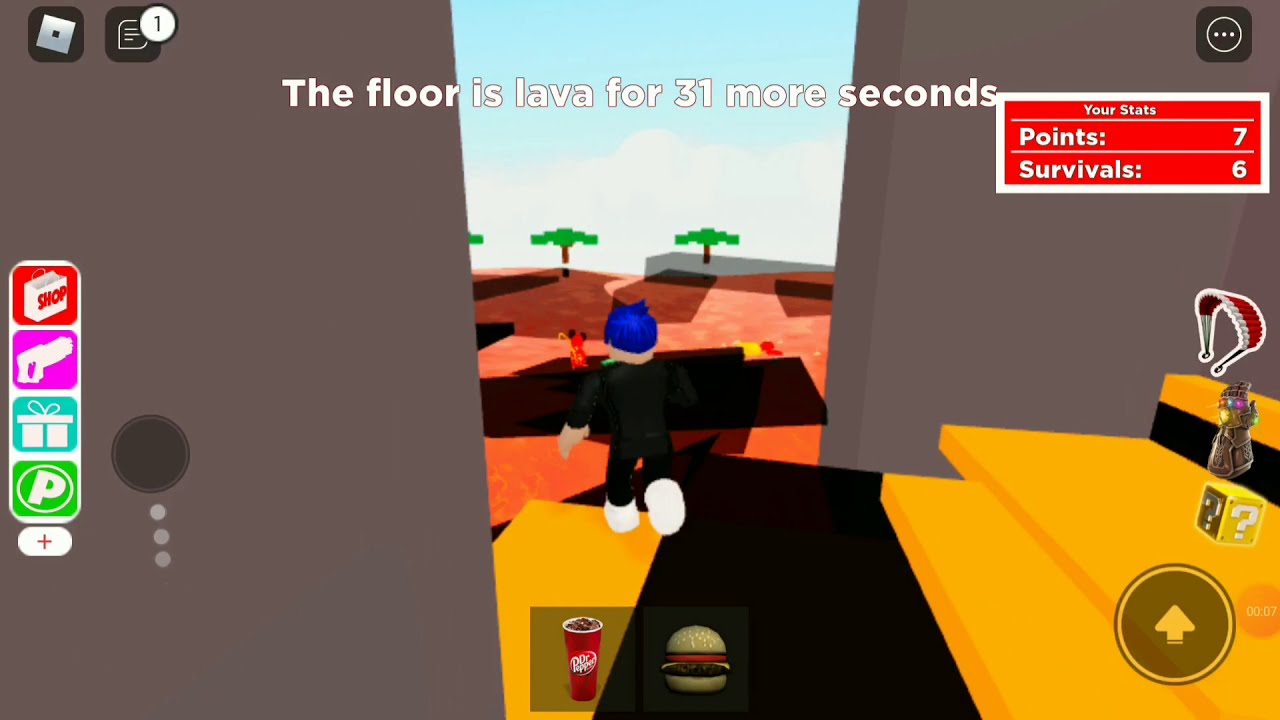 Playing the floor is lava(Roblox) - YouTube