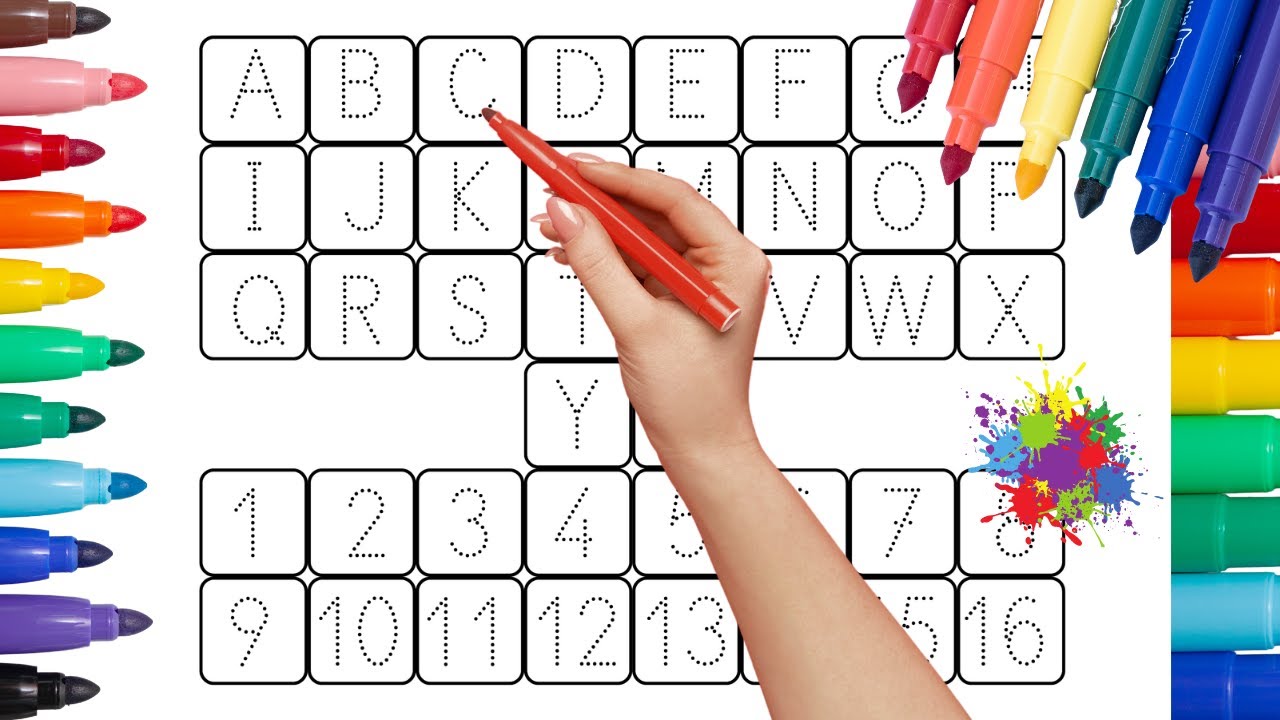 Fun Handwriting Activities for Toddlers! Learn ABCs 1-16 | Educational ...