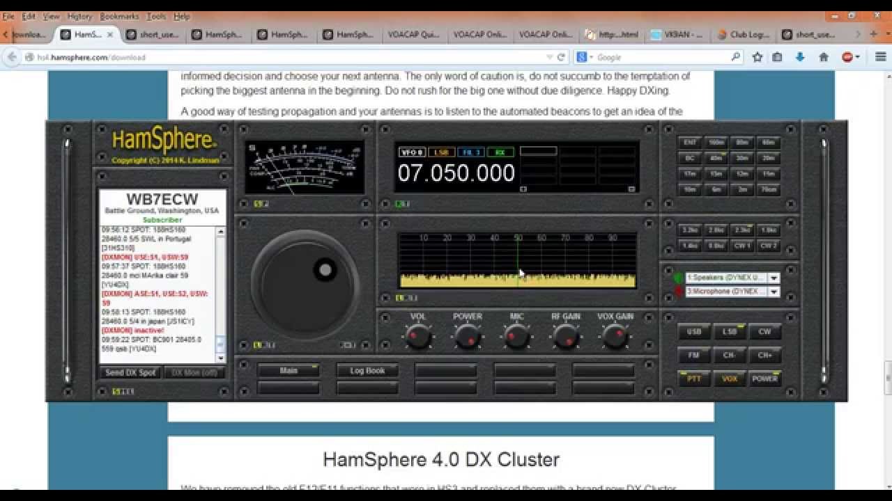 Operating HamSphere 4.0: Default Transceiver Controls and Tools ...