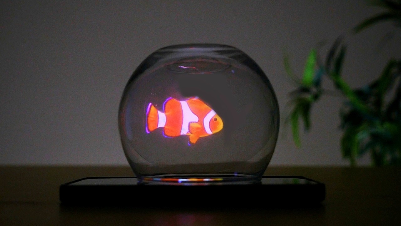How to Make a Hologram Fish Bowl | DIY Projection Trick - YouTube