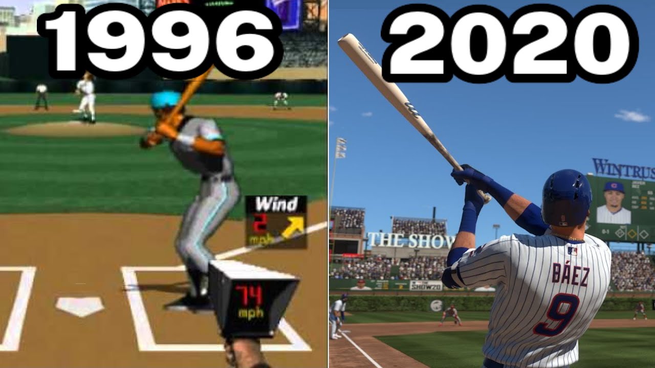 Graphical Evolution of MLB/MLB: The Show (1996-2020) - YouTube