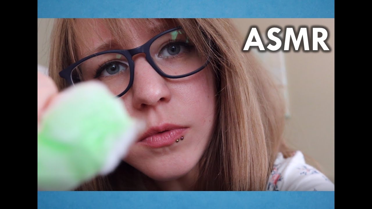 ASMR - College triage sunburn care - YouTube