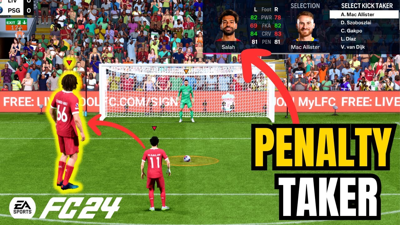 FC 24: Change Penalty Taker in EA Sports FC 24 - Penalty Kick #fc24 ...