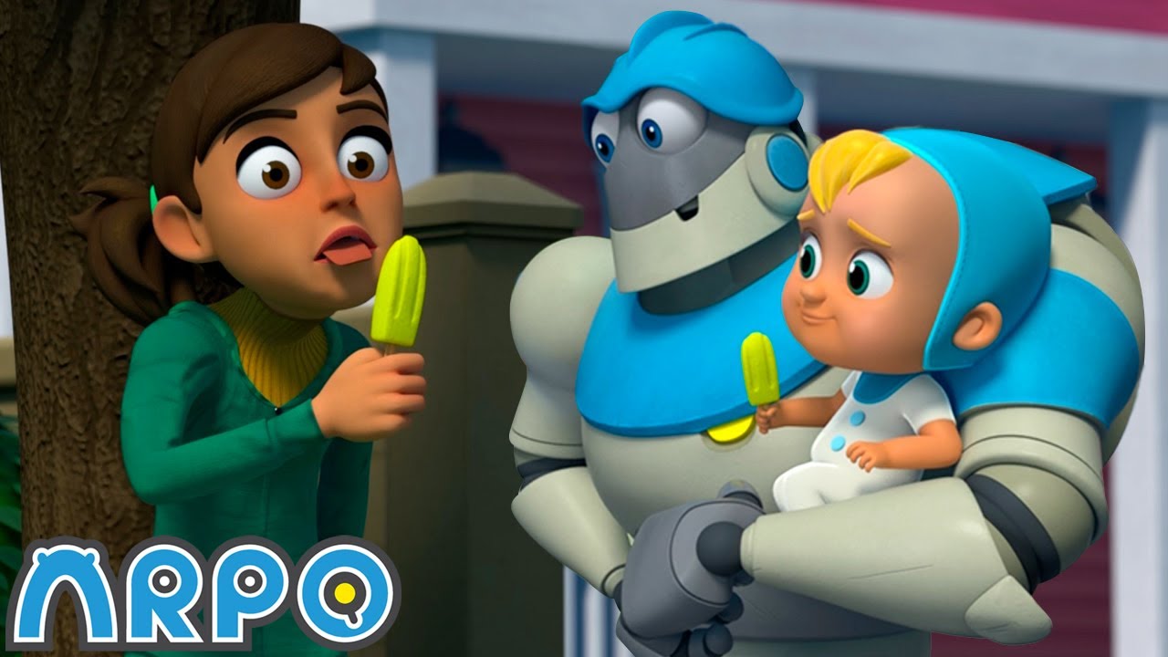 STEALING Candy from a BABY!!! | ARPO The Robot | Funny Kids Cartoons ...