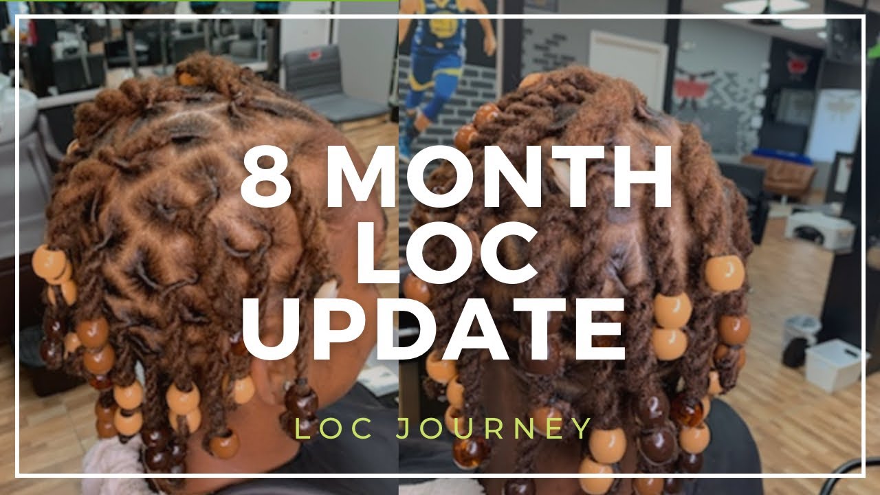 8 MONTH LOC UPDATE| Two Strand Starter Twist Locs| Loc Journey| Rushell ...