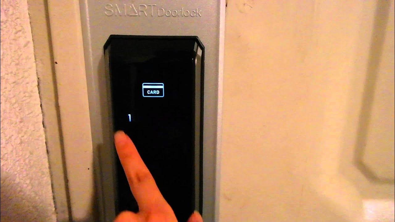 삼성 스마트 도어락 SHS P710 소리 - YouTube