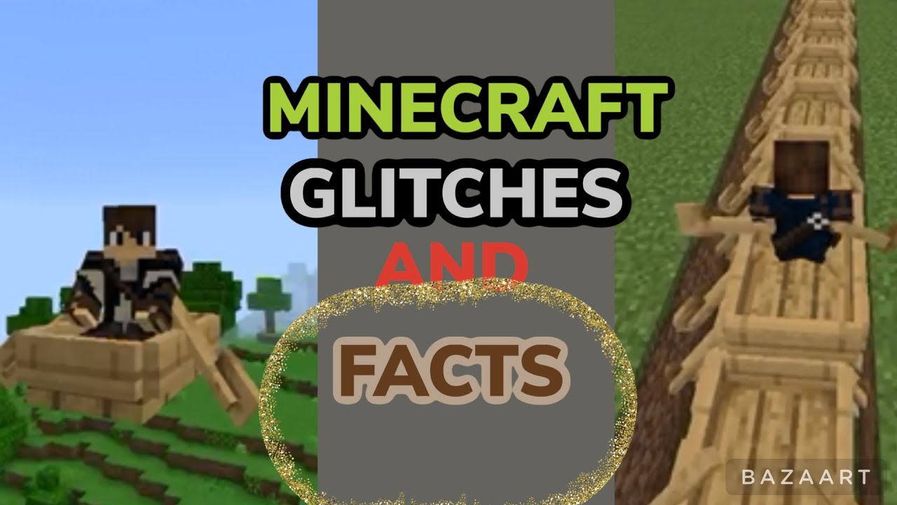 Minecraft glitches and facts - YouTube