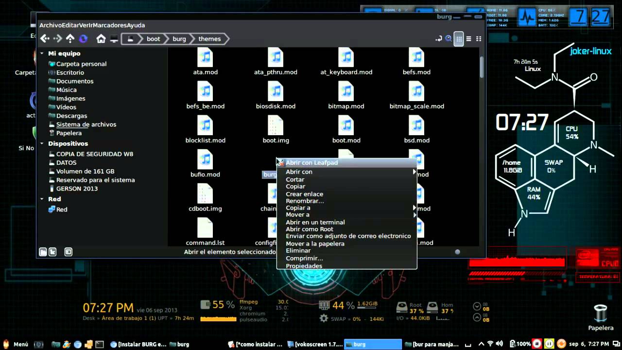 INSTALAR BURG + TEMA + CONFIGURACION PARA MANJARO LINUX 100% - YouTube