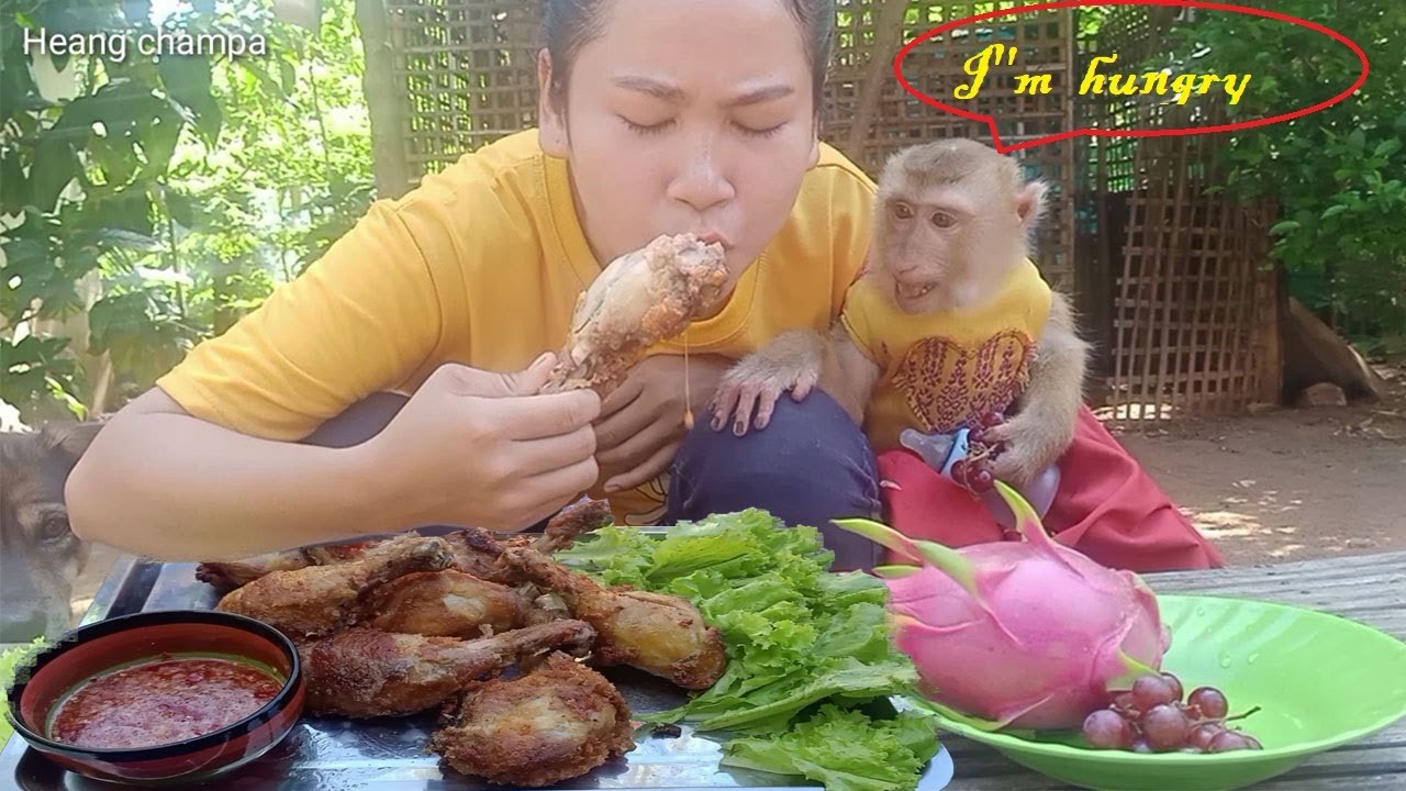 so yummy ! yaya mouth watering food want eat fried chicken - YouTube