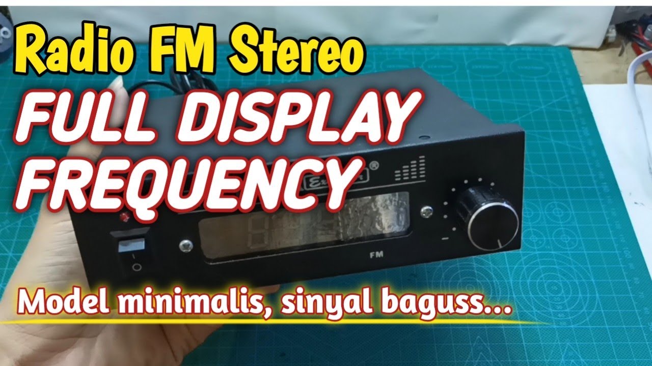 Radio tuner fm stereo AN7420 dengan display frequency // makin cakep ...