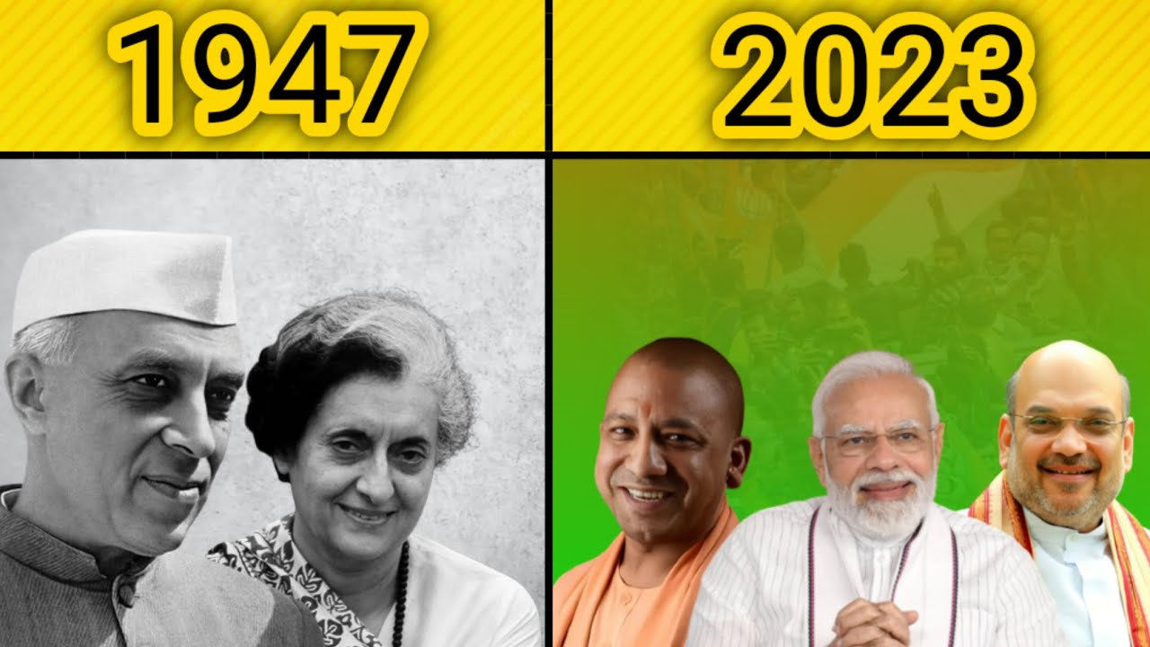 Evolution of India 1947 - 2023 | Politics of India | History of India ...