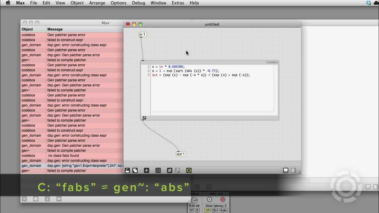Did You Know #47: Waveshaping with codebox and gen~ - YouTube