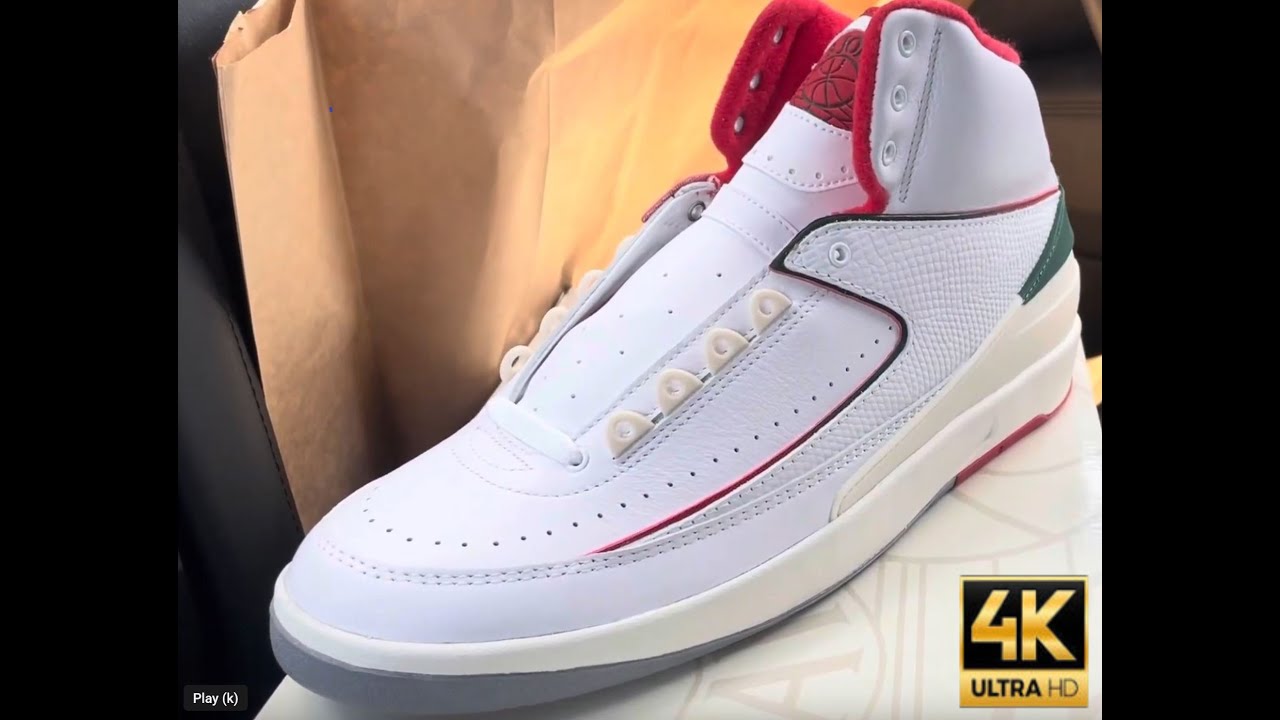 Early Review Nike Air Jordan 2 Italy Nice Leather - YouTube