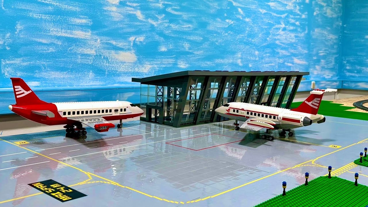 Die ersten Flugzeuge und fettes Terminal! - Bau einer Lego Stadt Teil ...