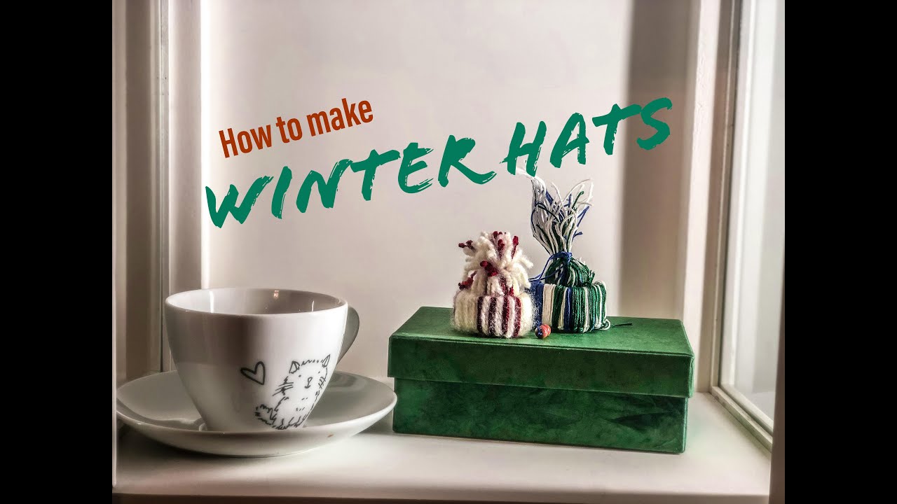 MINI WINTER HAT / handmade tutorial - YouTube