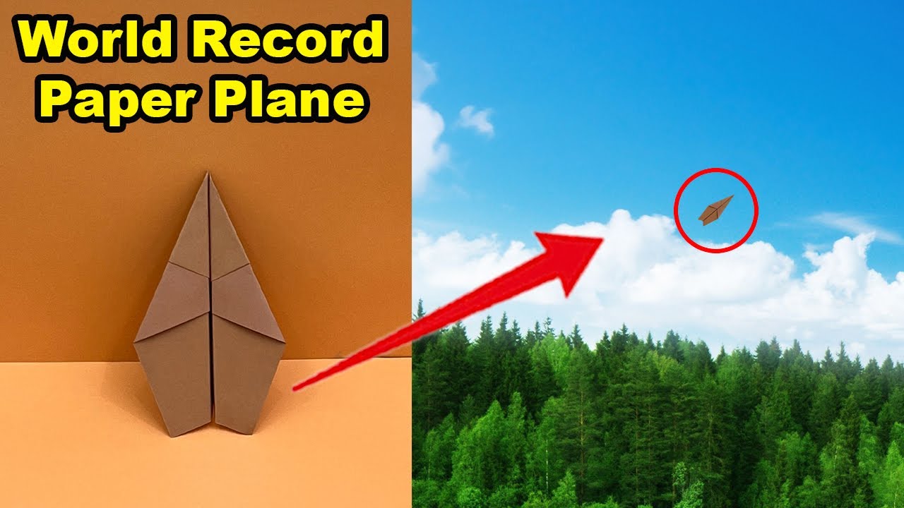 Record breaking Paper Plane Flies for over 27 Seconds#paperairplane ...